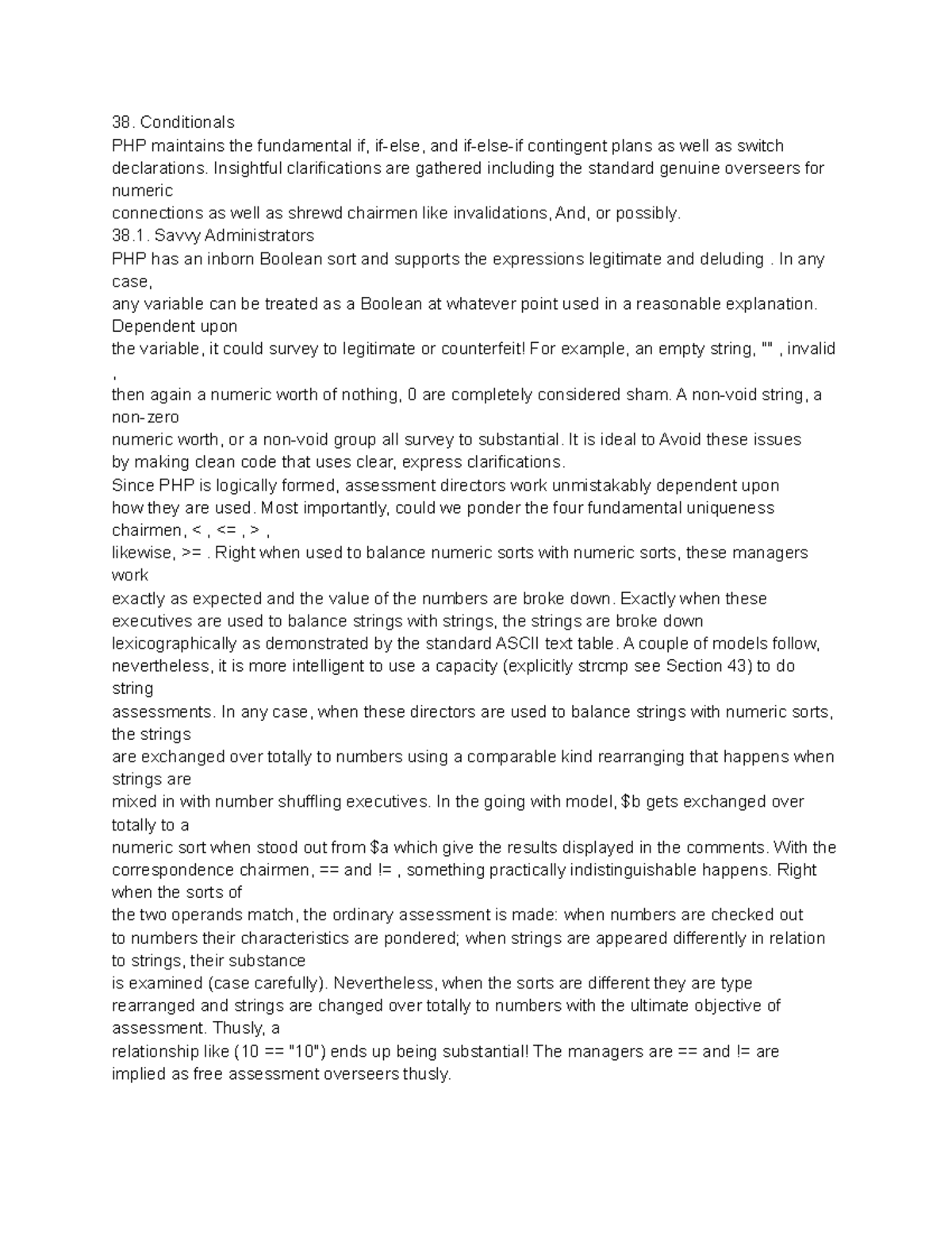 Intro To Computer Science Chpt 38 Notes Conditionals Php Maintains The Fundamental If If Else