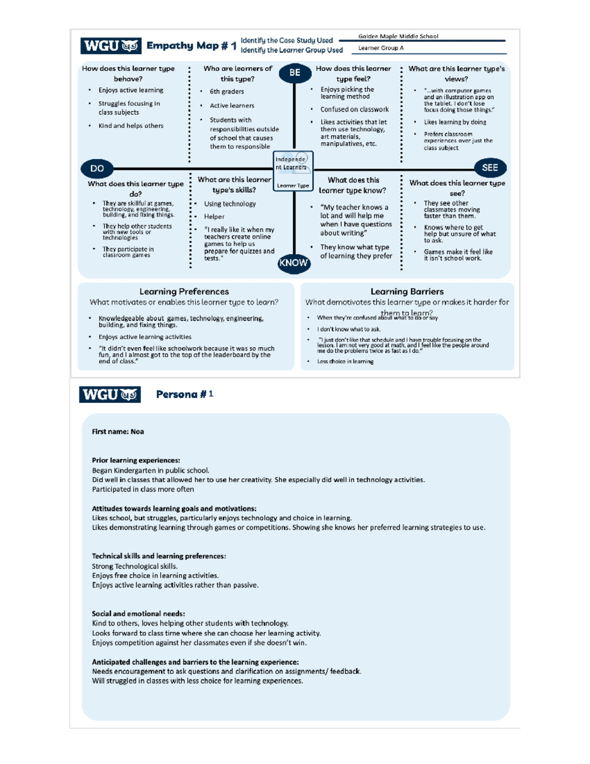 Ideation Solutions - examination of data from wgu. - the main idea ...