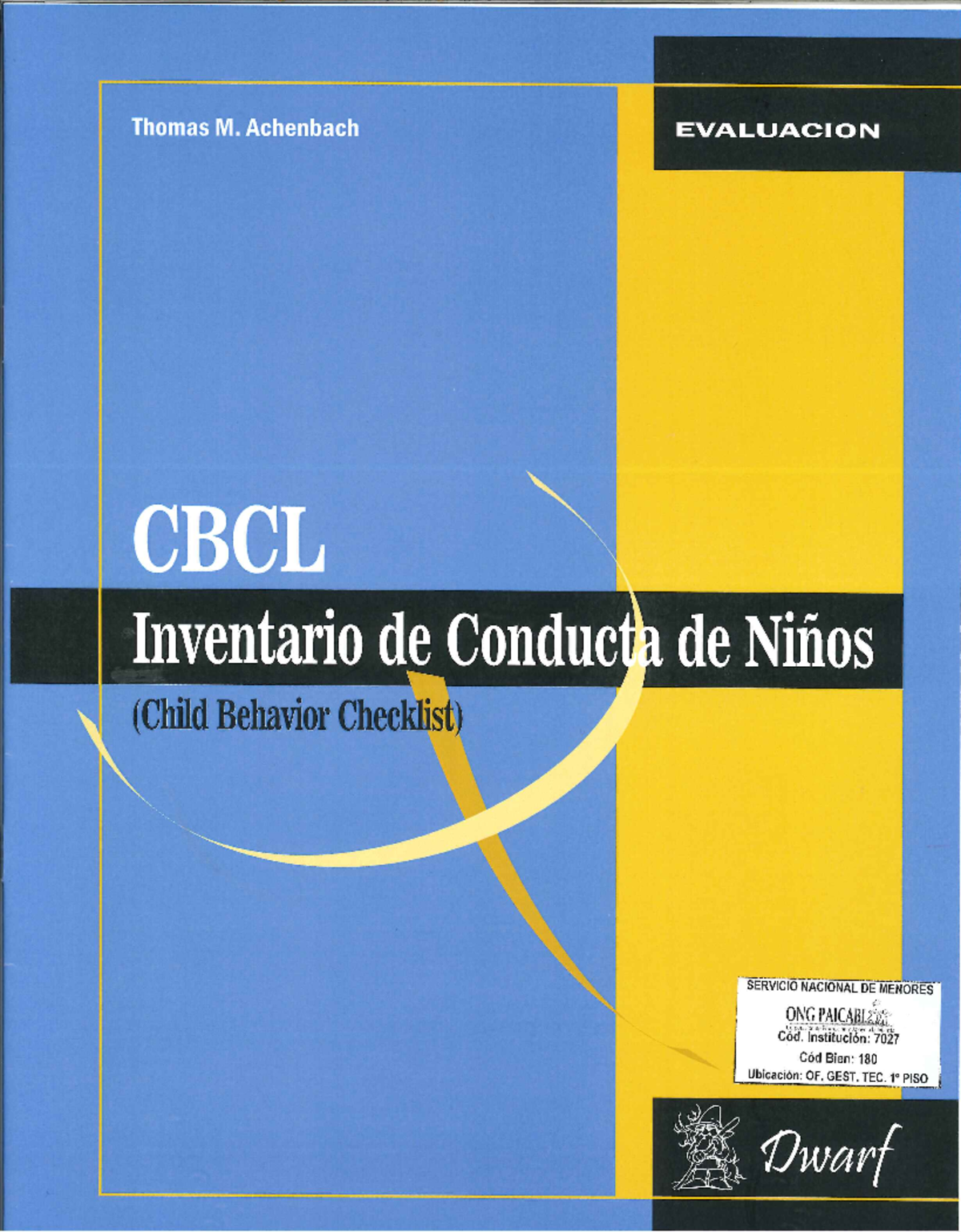 CBCL manual - Evaluación y Diagnóstico Psicológico II - Studocu