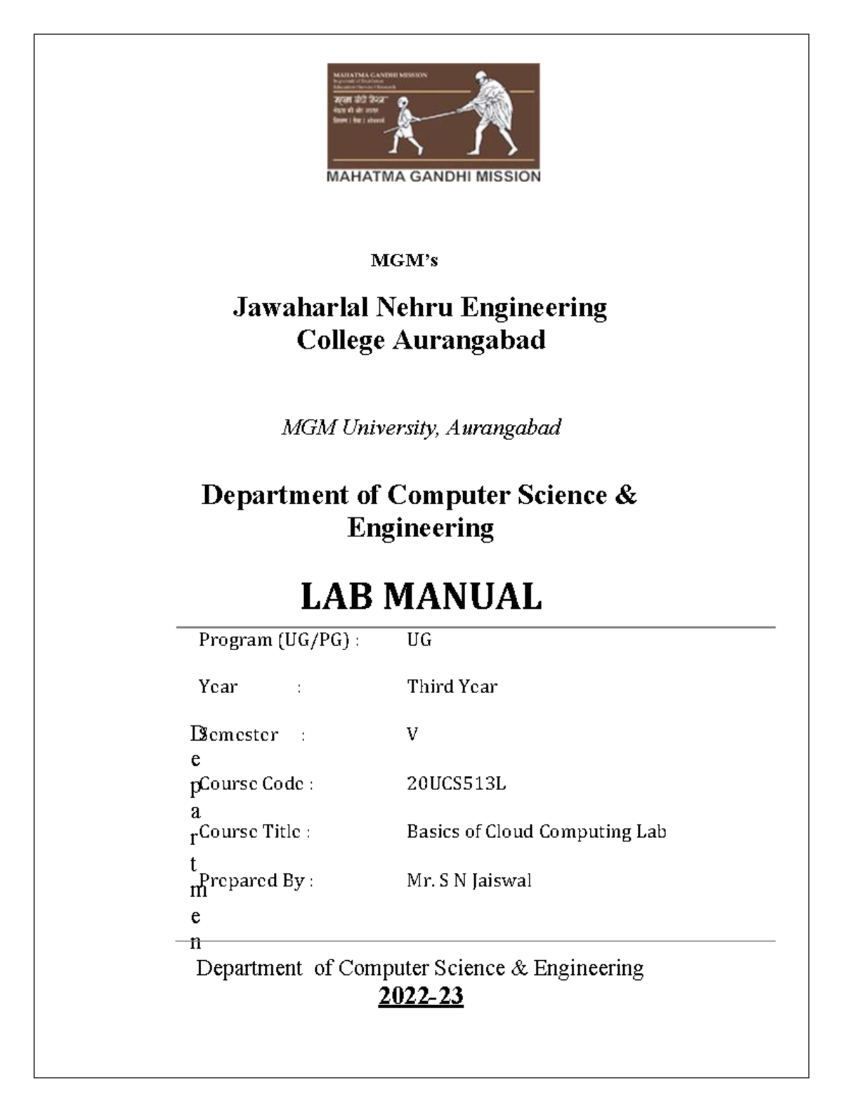 Dev Ops 1 Lab Manual - Devops - MGM’s Jawaharlal Nehru Engineering ...