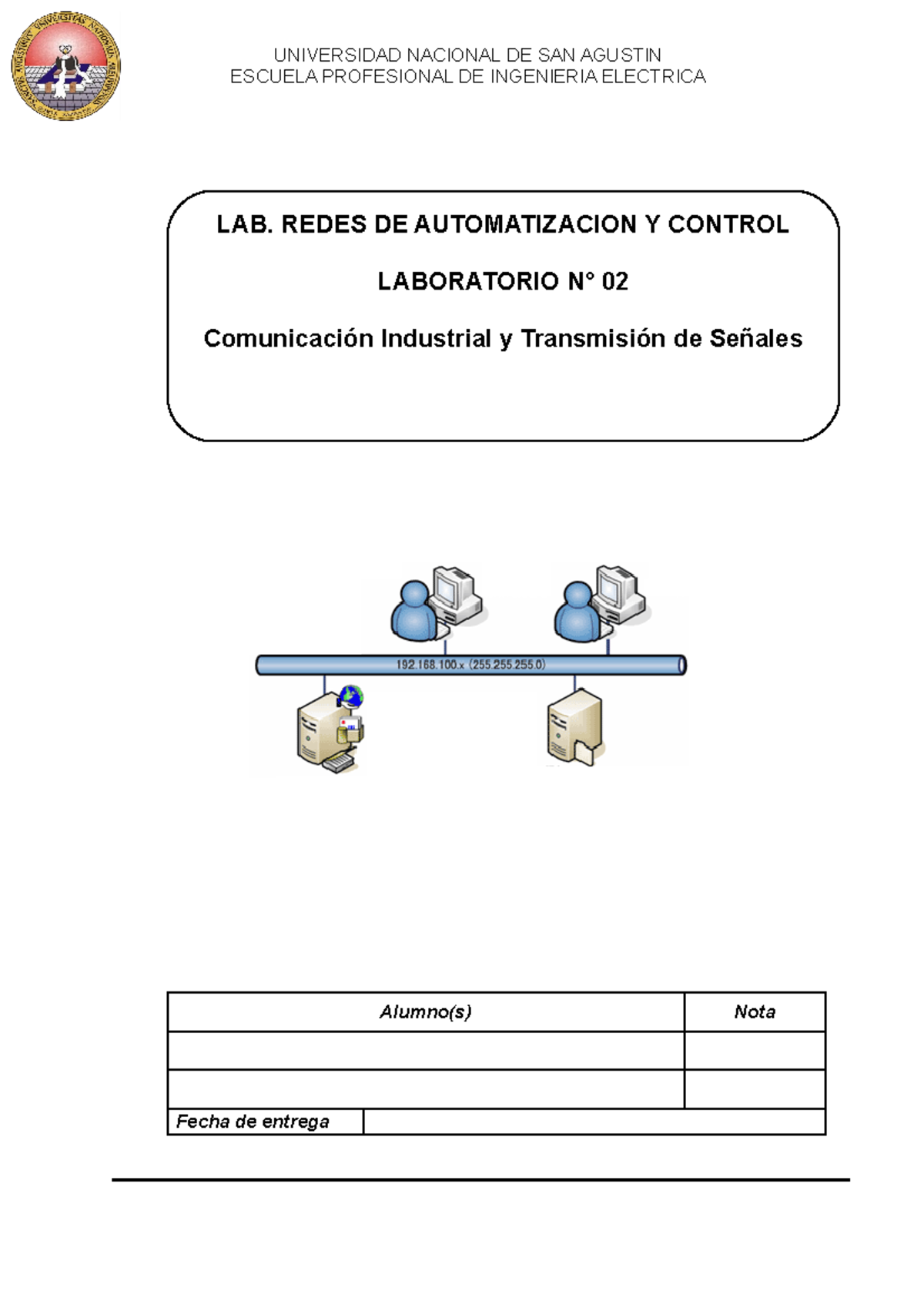 LAB 2 - Cisco Packet Tracer - UNIVERSIDAD NACIONAL DE SAN AGUSTIN ESCUELA PROFESIONAL DE ...