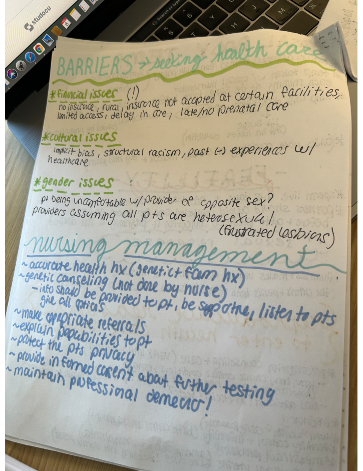 Barriers to reproductive healthcare - NURS 326 - Studocu