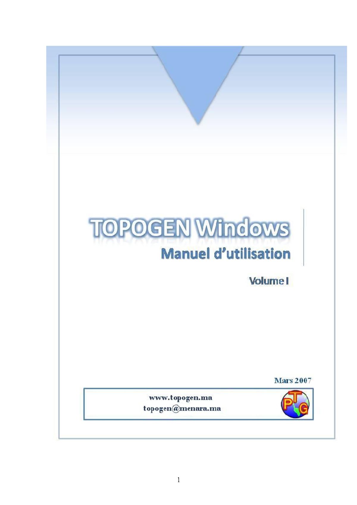 Topogen-Doc - Manuel d'utilisation logiciel topogen - Les contrôles de ...