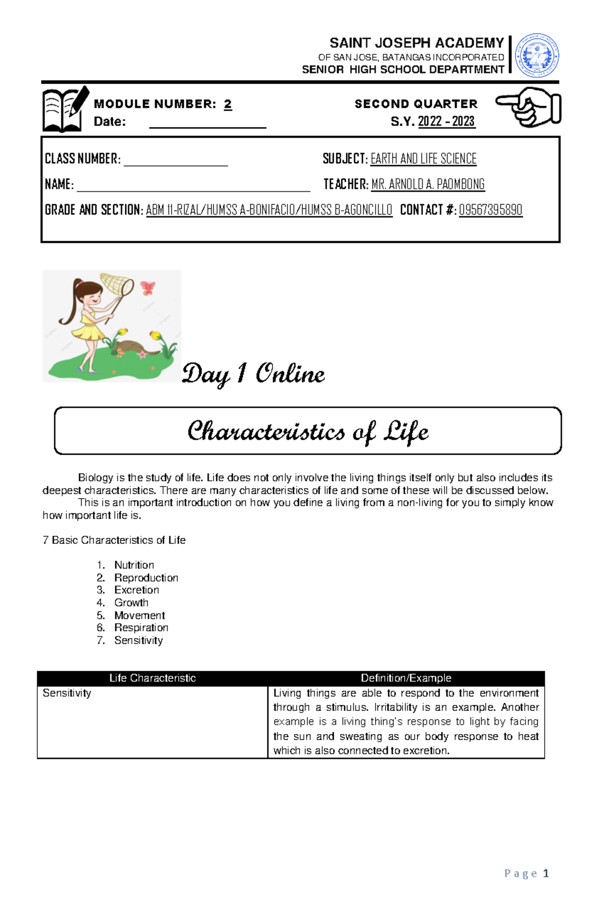 Earth-AND-LIFE- Science Module-2 Grade-11 ABM Humss -MR - OF SAN JOSE ...