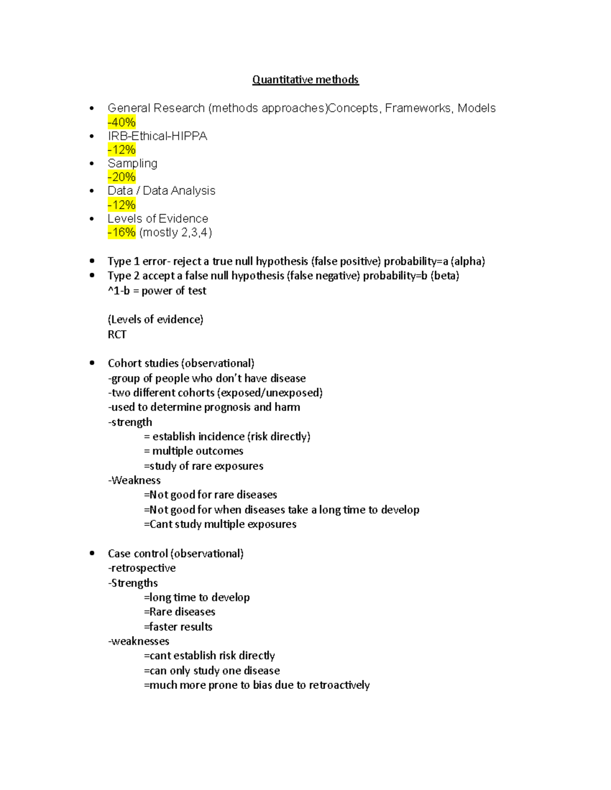 Quantitative methods 225 - Quantitative methods General Research ...