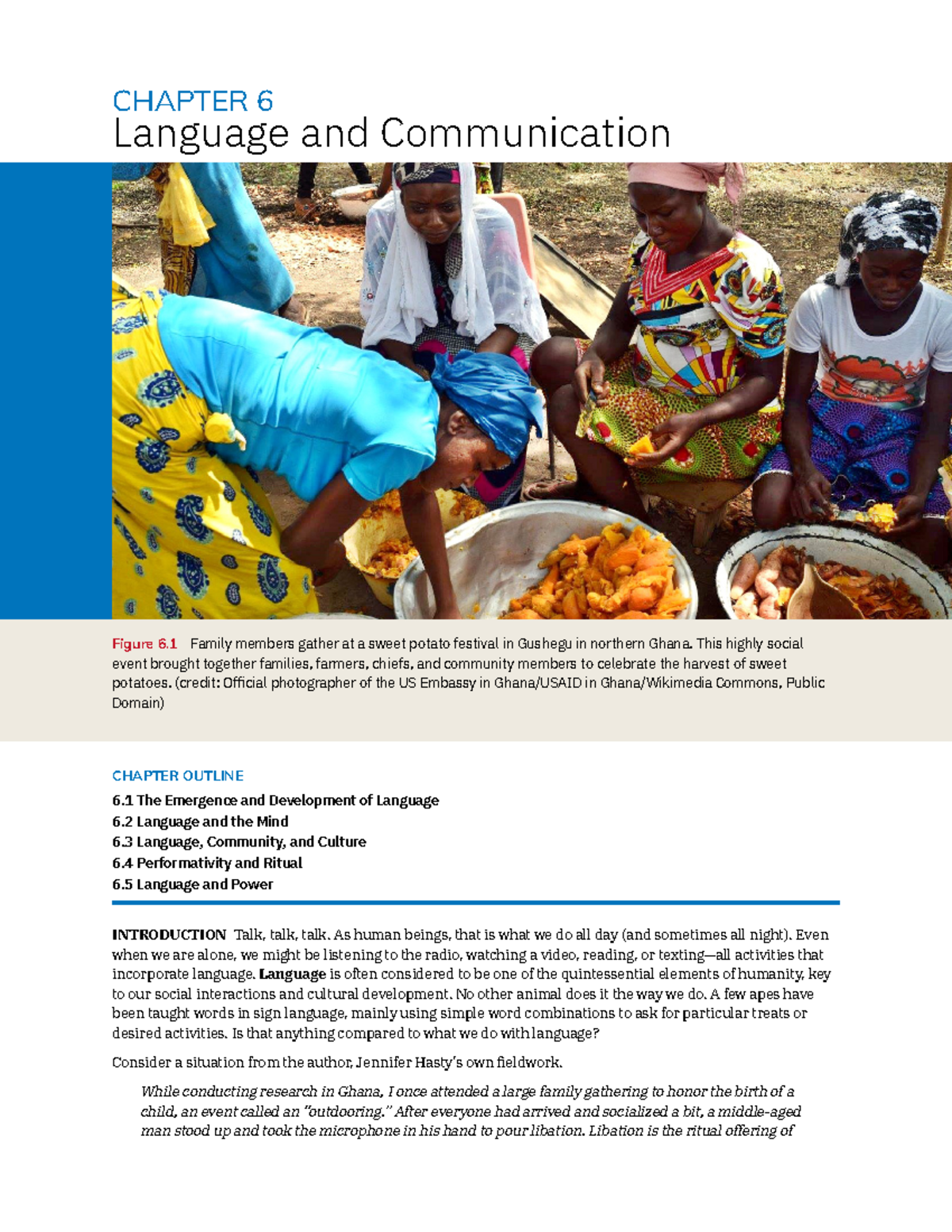 Chapter 6 - INTRODUCTION CHAPTER 6 Language and Communication 6 The Emergence and Development of ...