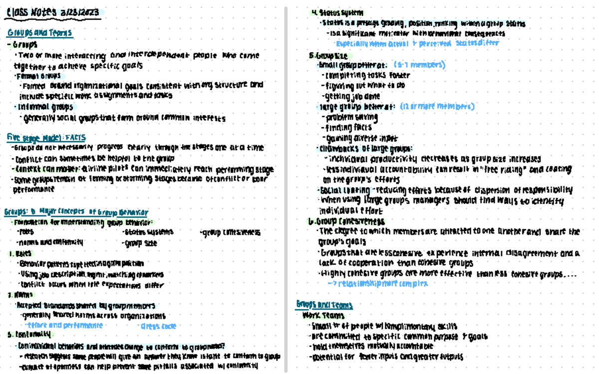 Class Notes 323 -> es3/2312023 4. StUtUSSYStM ·Status is a prestige ...