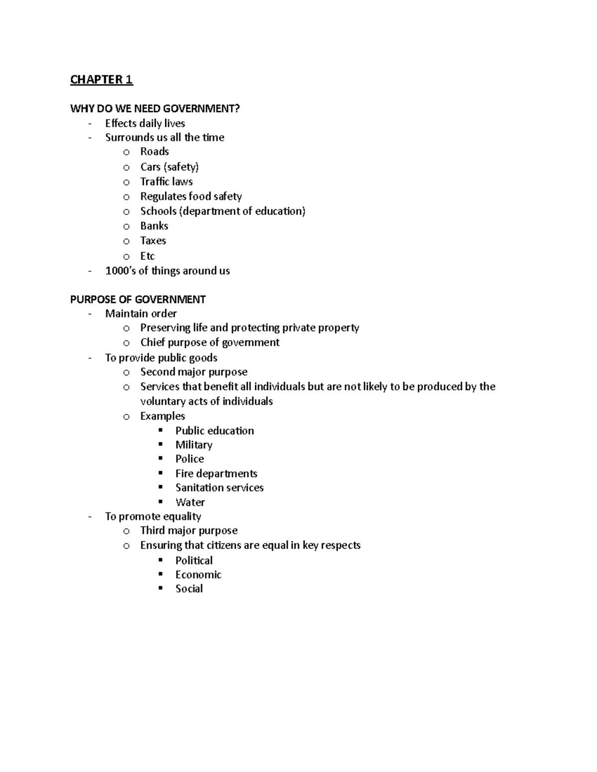 Chapter one - in depth notes - very helpful - CHAPTER 1 WHY DO WE NEED ...