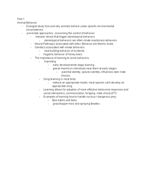 BIOL2371 Lecture 2 Adaptive Evolution - Animal Form and Function ...