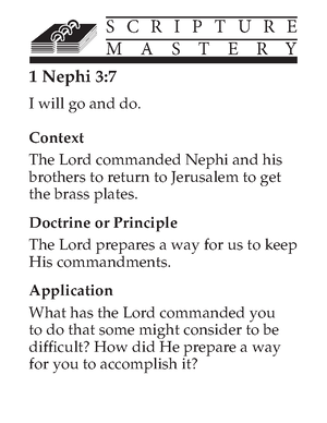 BOOK OF Mormon Scripture Mastery Passages - Previous: Pronouncing Guide ...
