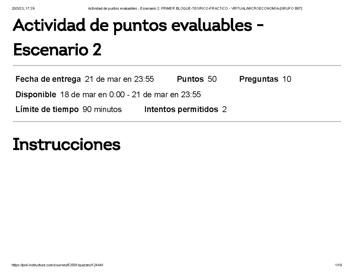 Actividad de puntos evaluables - Escenario 2 Primer Bloque- Teorico- Practico - Virtual - Studocu