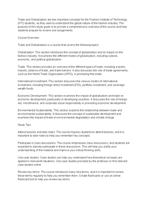 Politics and World Trade Study Notes - Politics and world trade are ...