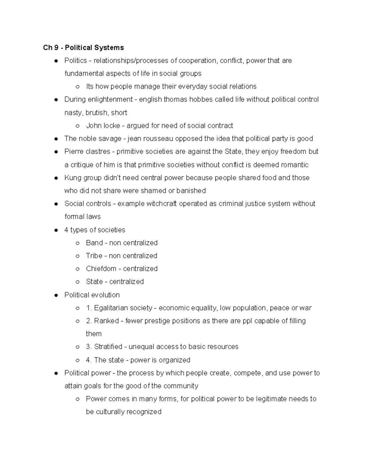Ch 9 - Political Systems - Ch 9 - Political Systems Politics ...