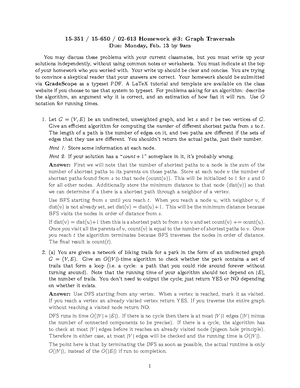 Hw5 solutions - Algorithms & Data Structures (for Scientists) - Solutions (Instructor and TAs ...