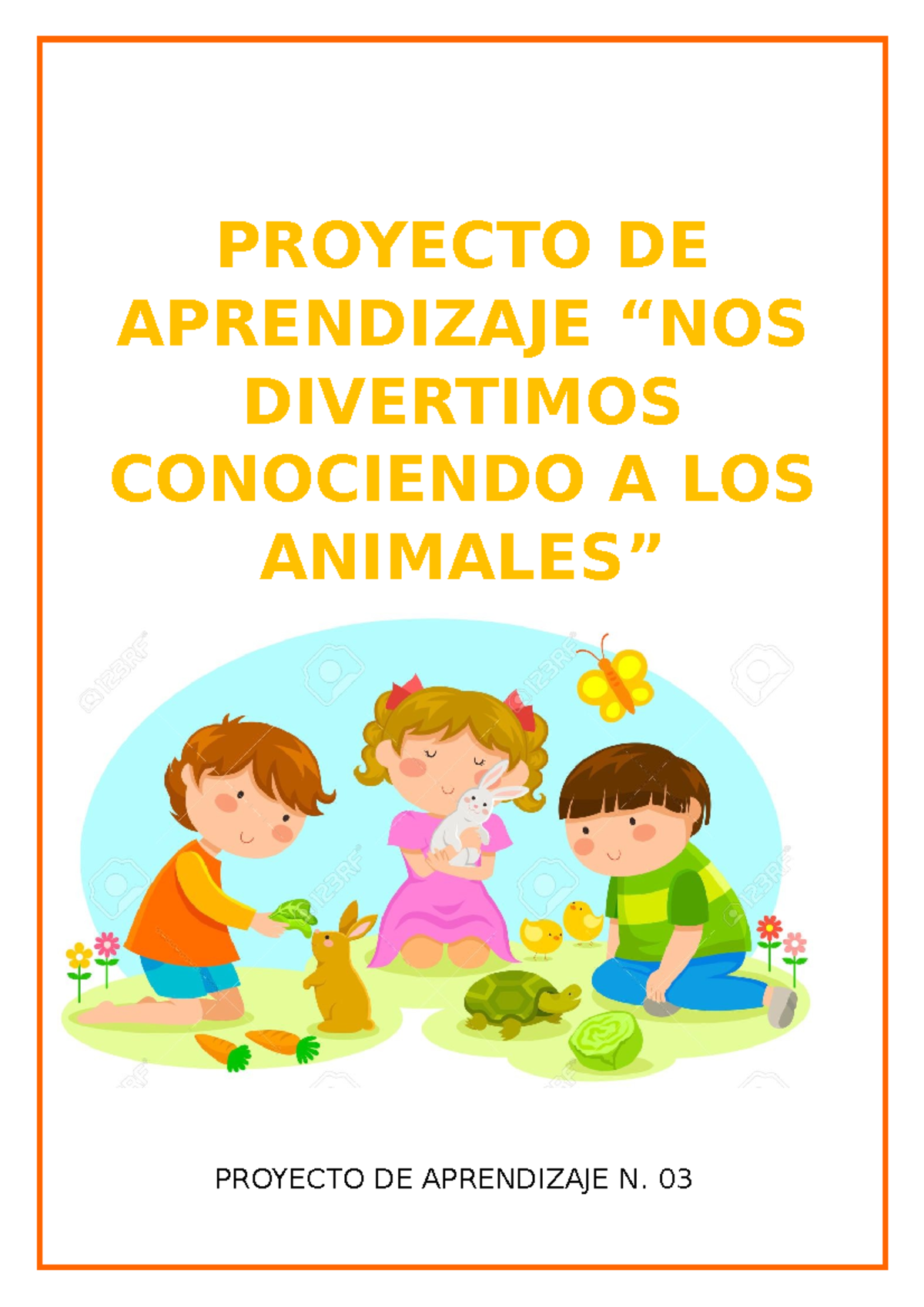 Proyecto Conociendo LOS Animales 1 semana corregido - PROYECTO DE ...