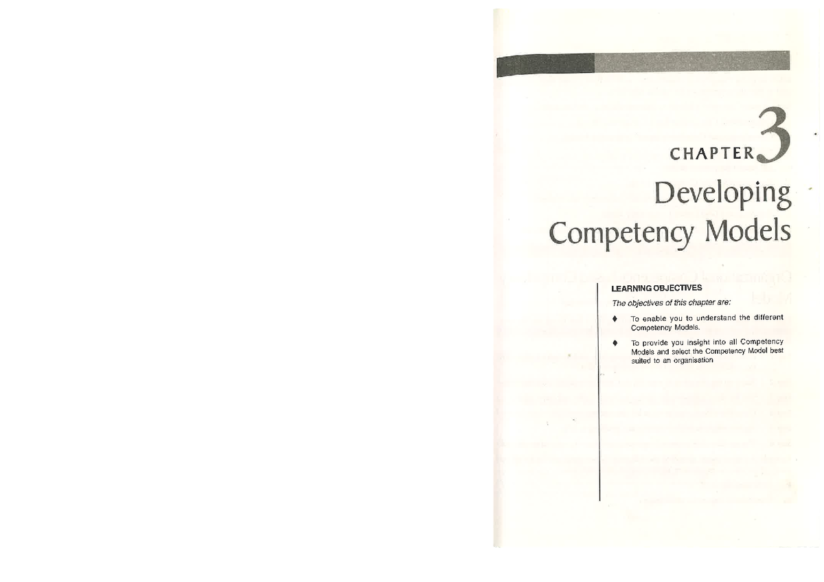 Ch 3 Competency Mapping - Marketing Management - Studocu