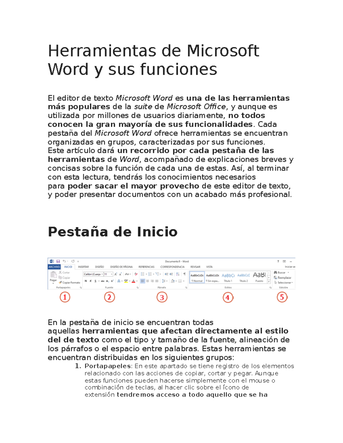 Herramientas de Microsoft Word y sus funciones - Herramientas de Microsoft Word y sus funciones ...