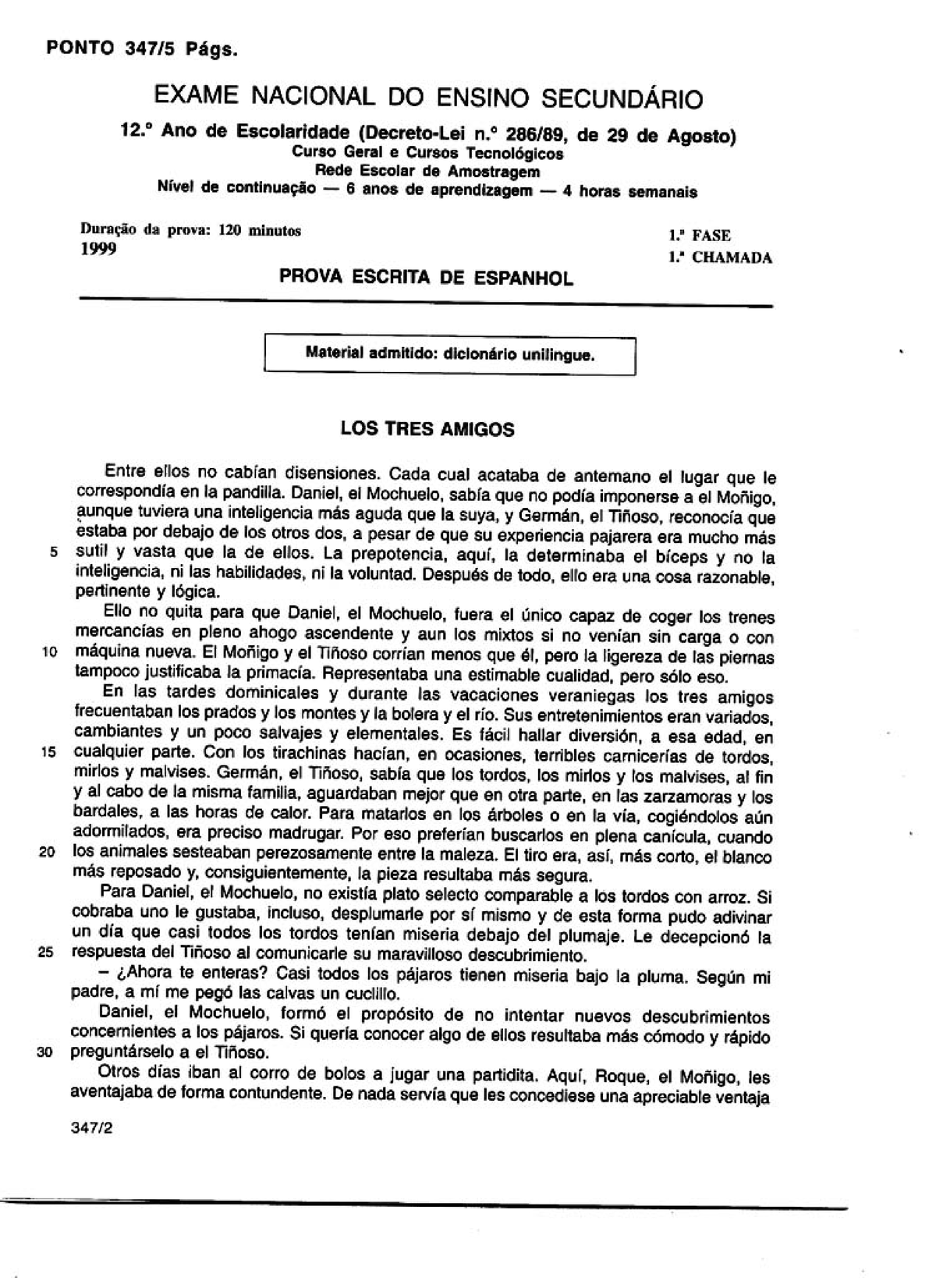 Espanhol 347 pef1c1 99 - Spanish - MECH 234 - Studocu