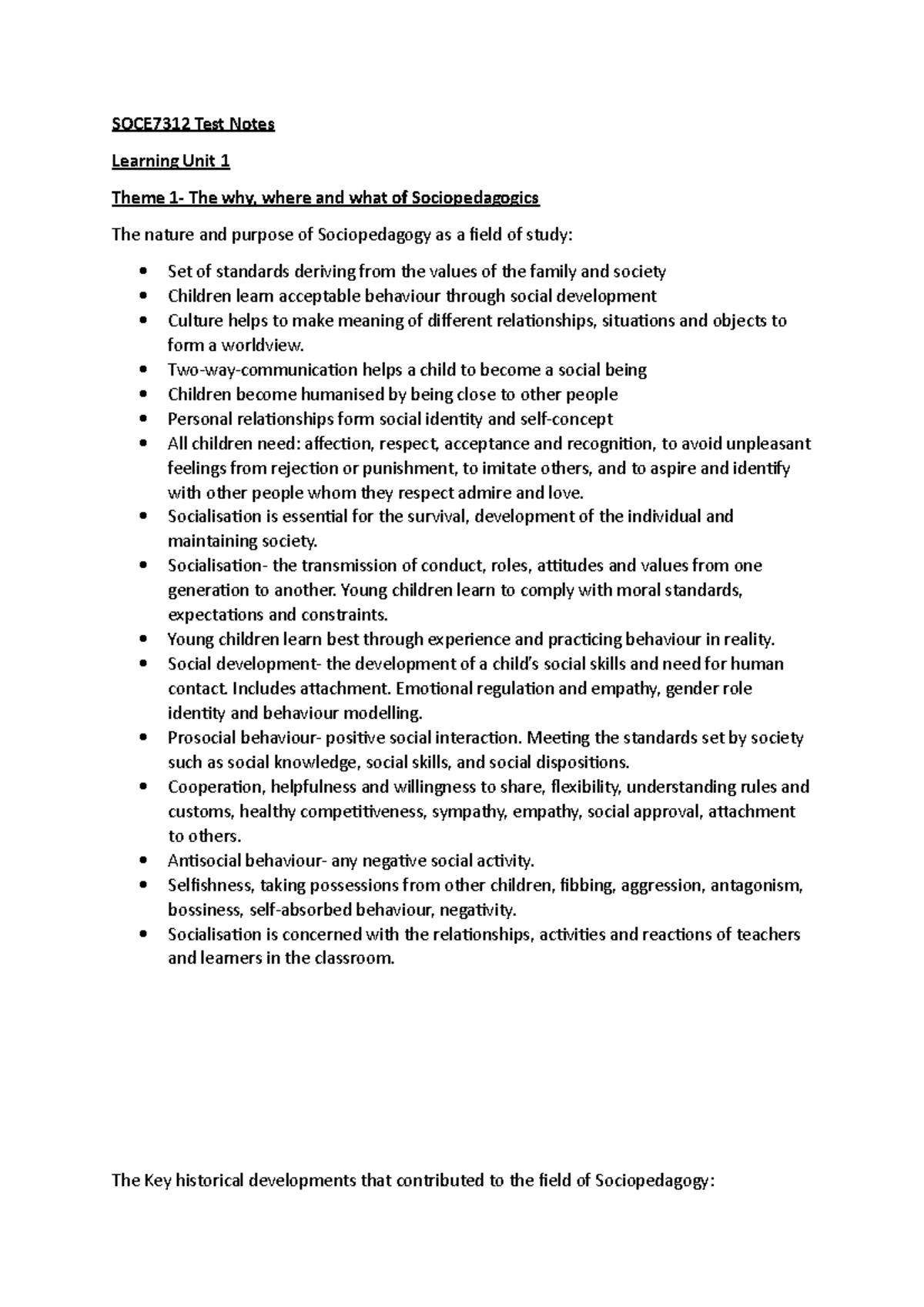 SOCE7312 Exam Notes 2 - Summary Social Education - SOCE7312 Test Notes ...