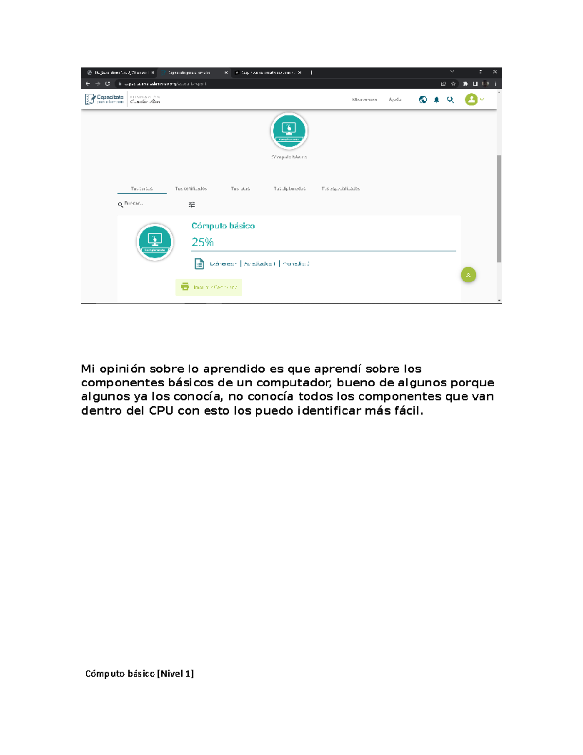 Laboratorio 3 - dasasd - Mi opinión sobre lo aprendido es que aprendí ...