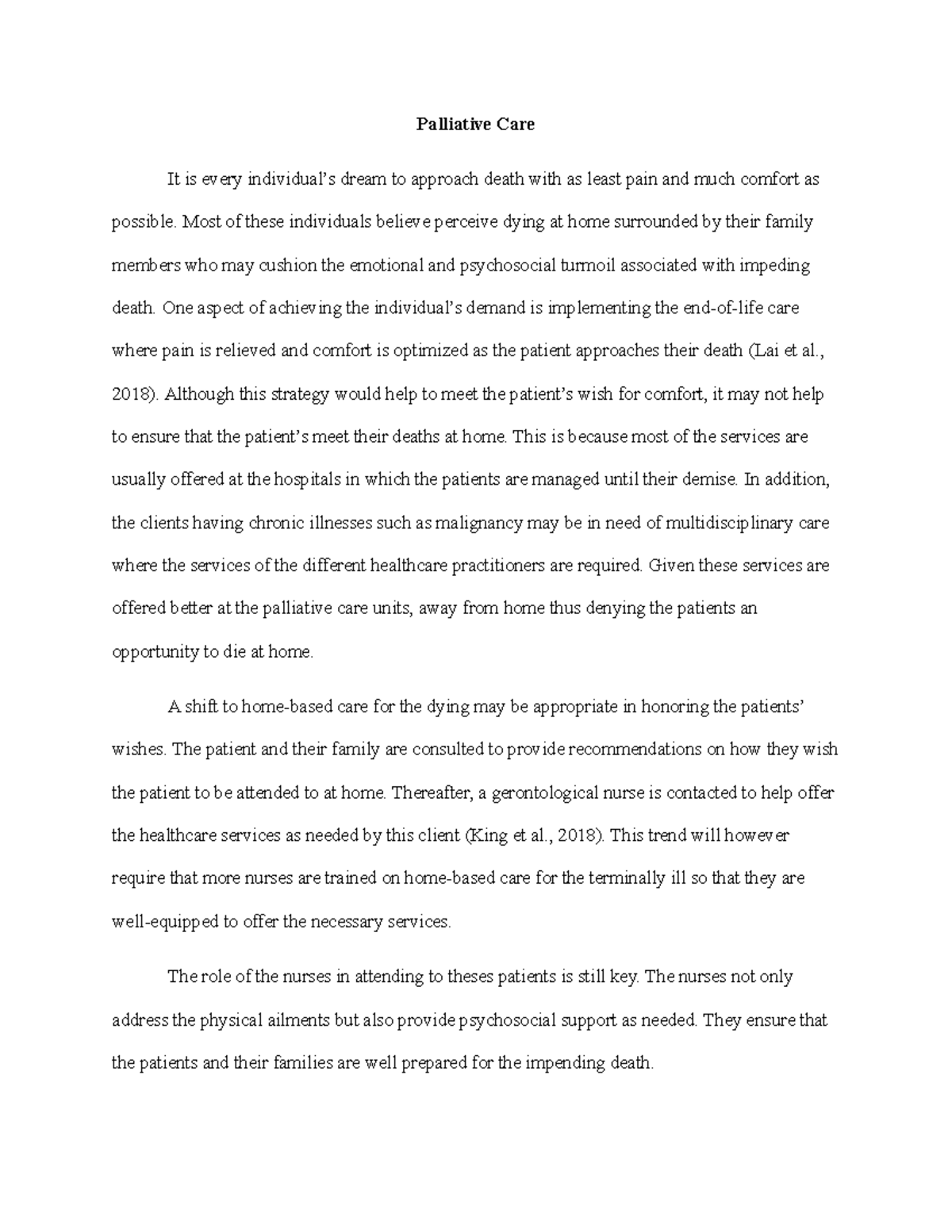 Palliative Care - Management of cancer patient - Palliative Care It is ...