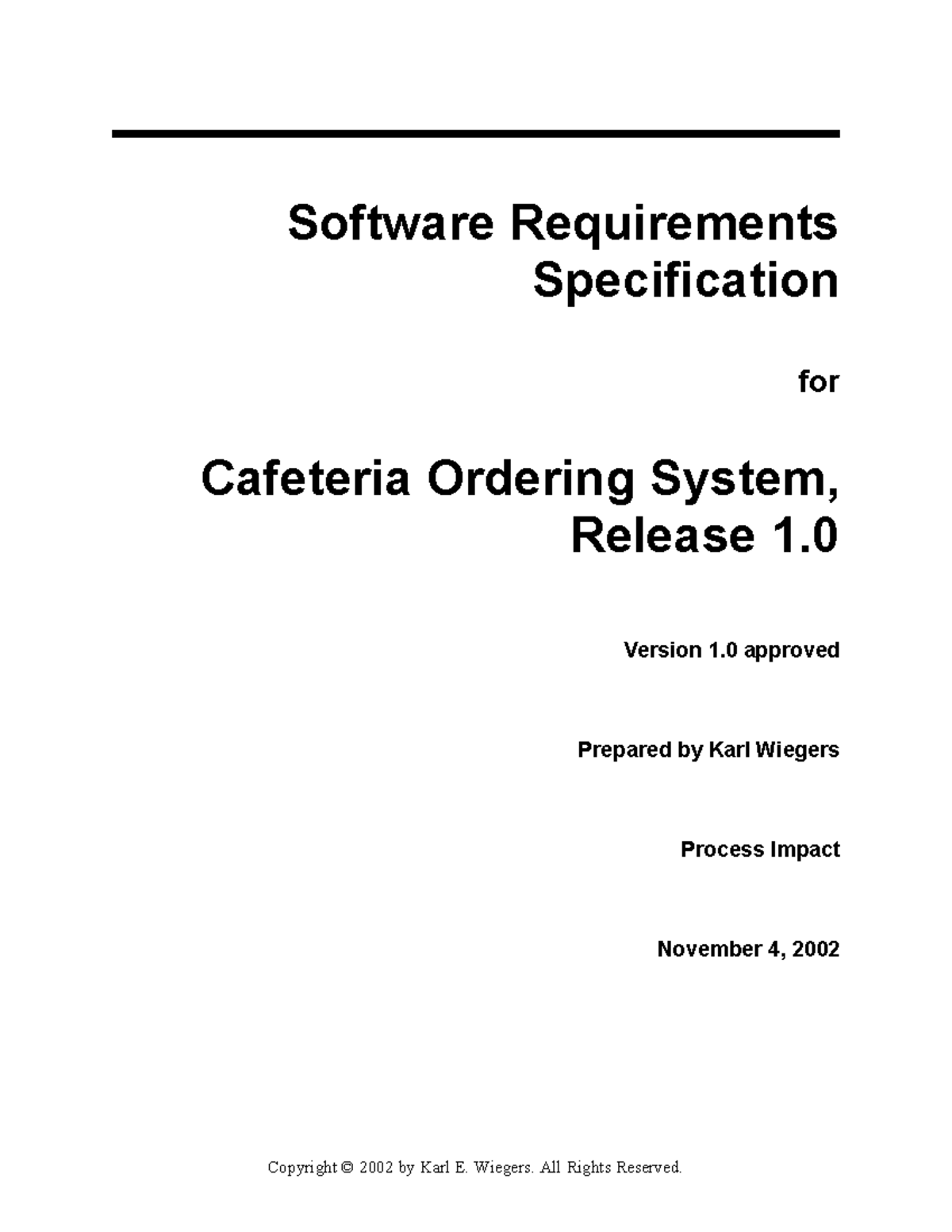 Cos srs - SRS document example - Software Requirements Specification ...
