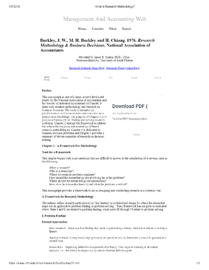 Research Methodology in Social Sciences - RM-01SOM-Mar - Studocu