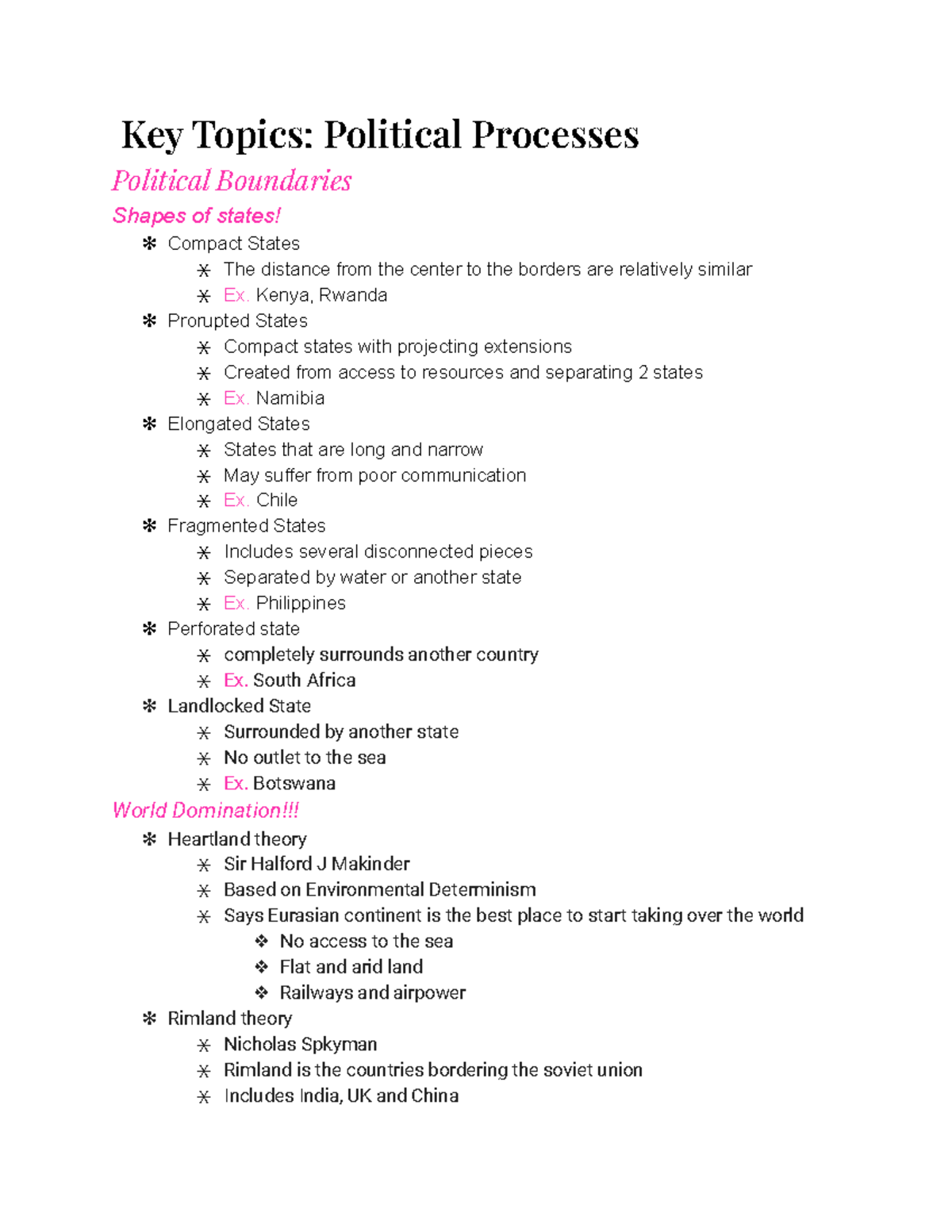 Key Topics: Political Process - Key Topics: Political Processes ...