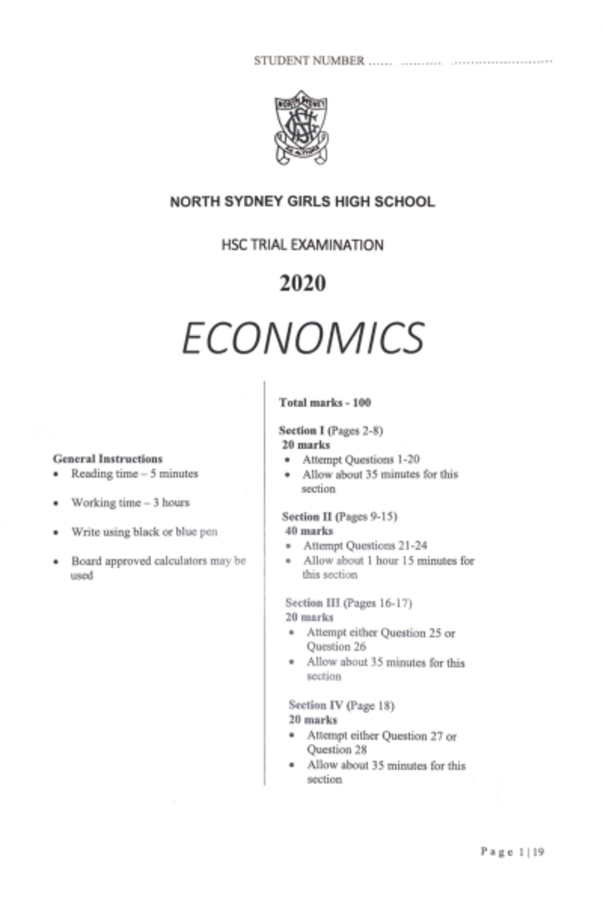 2020 HSC.Economics Nsghs Trial - MR Ea n ####### page on pTat Mags near ...