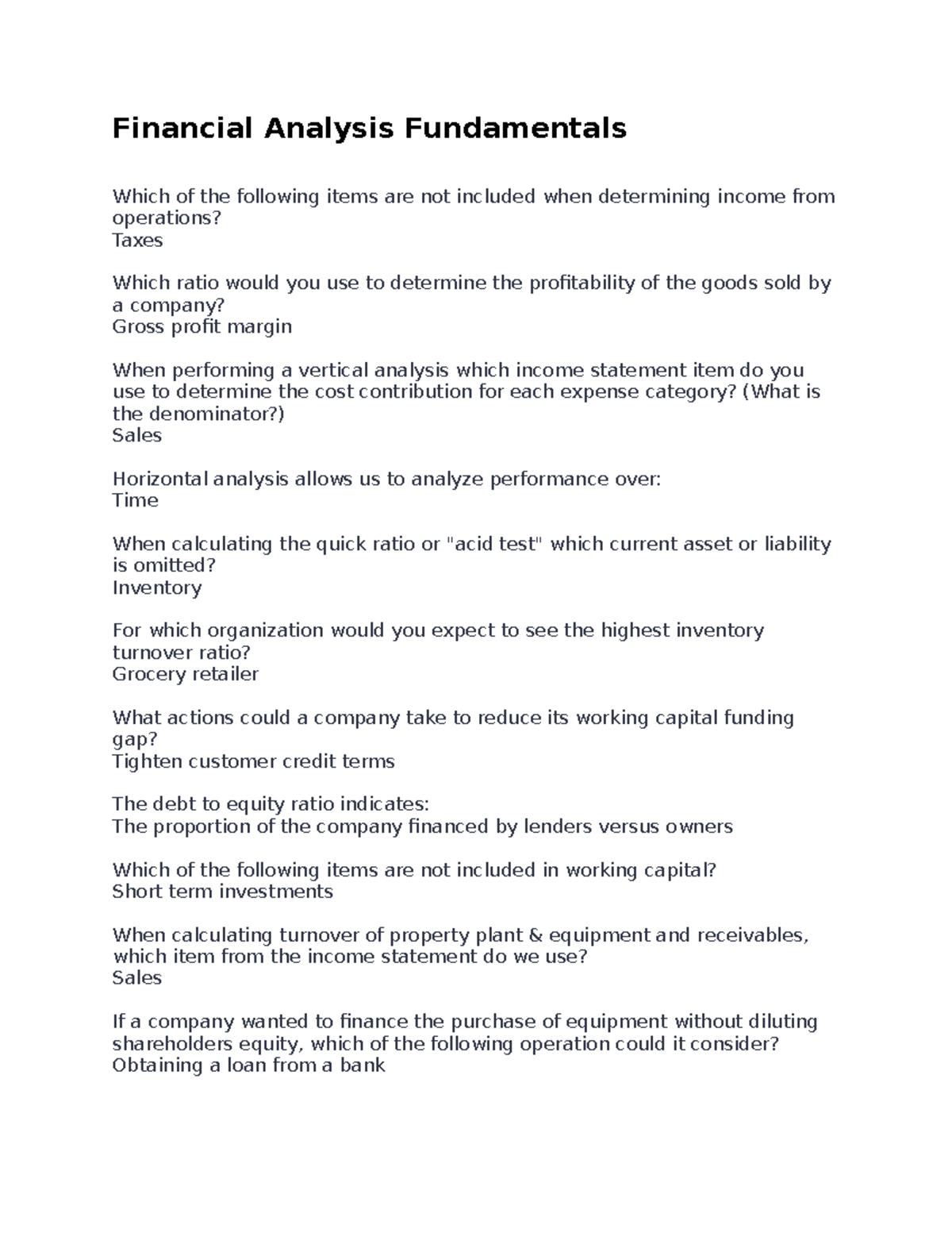 Financial Analysis Fundamentals Assessments Financial Analysis Fundamentals Which Of The financial-analysis-fundamentals-assessments-financial-analysis-fundamentals-which-of-the