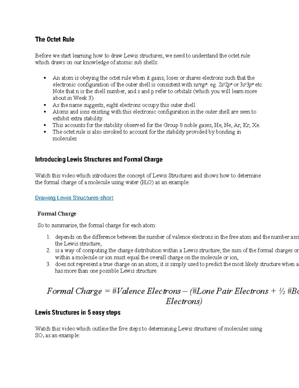 The Octet Rule - note - The Octet Rule Before we start learning how to ...