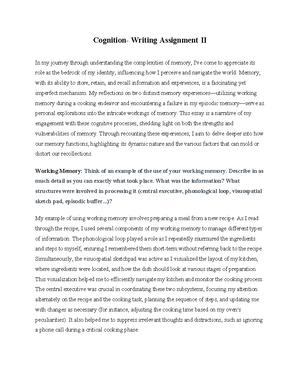 2.7.23 with ICE 1 - PSYC 3466 Cognition Professor Reyyan Bilge. February 7th 2023 lecture with ...