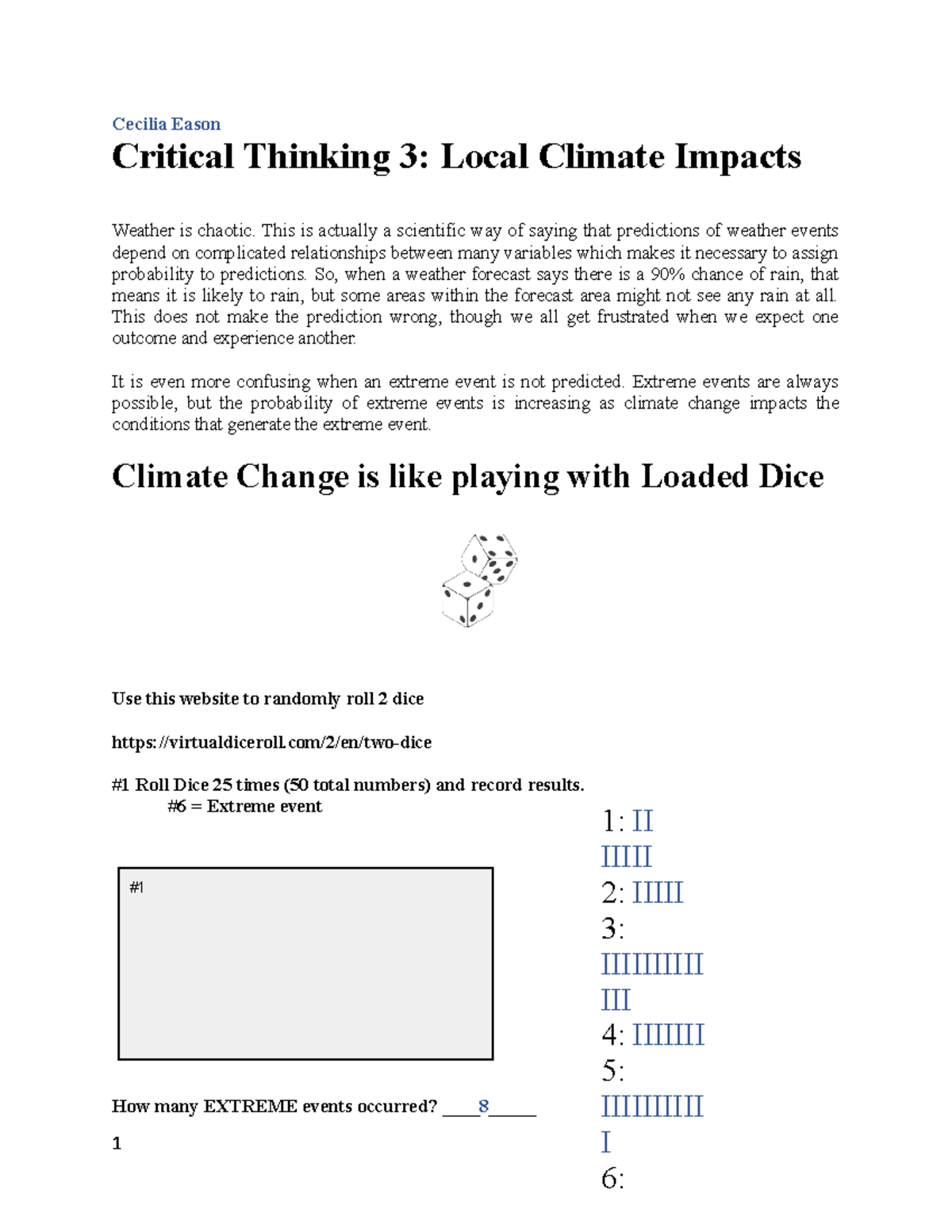 CECT3 - Critical thinking activity - Cecilia Eason Critical Thinking 3 ...