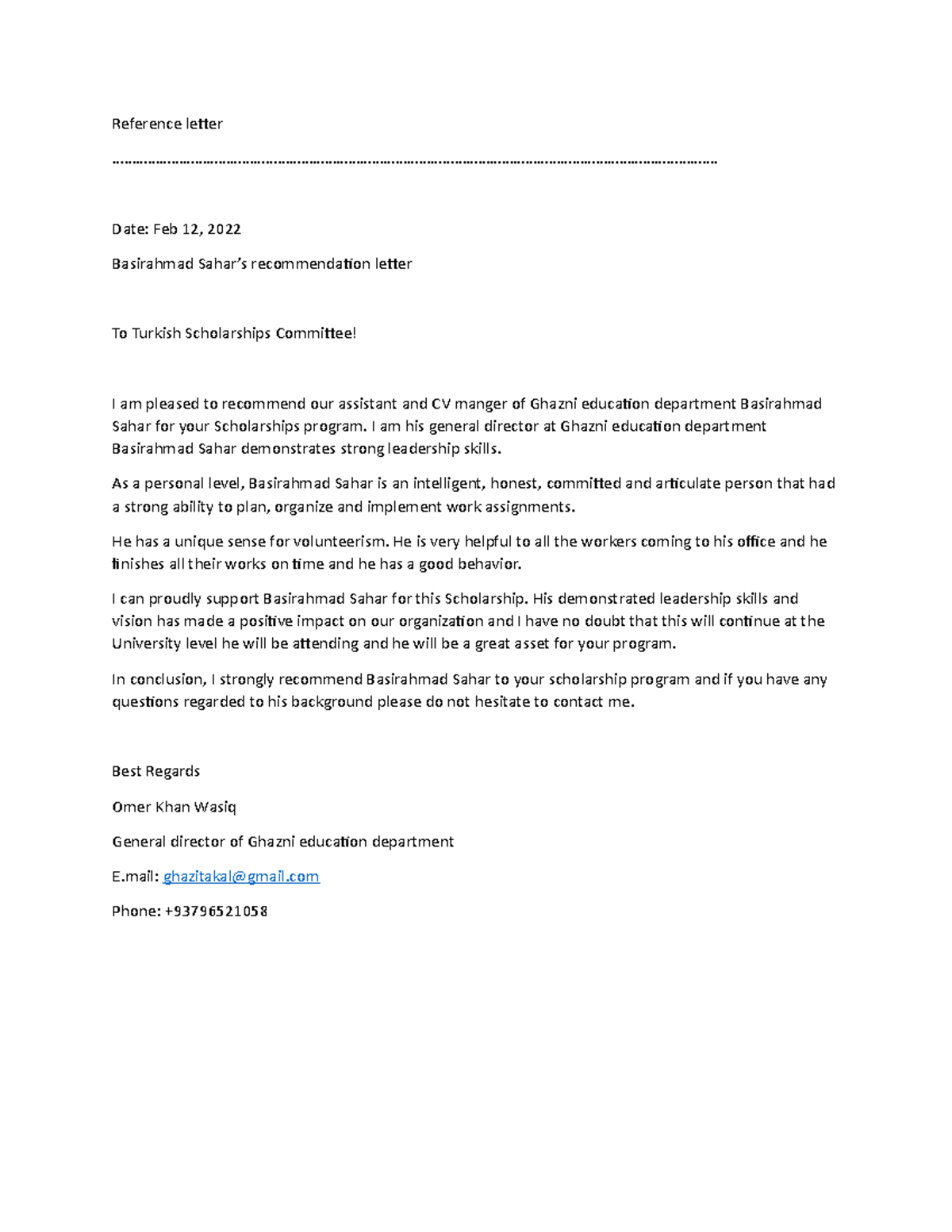 Reference - - Studocu