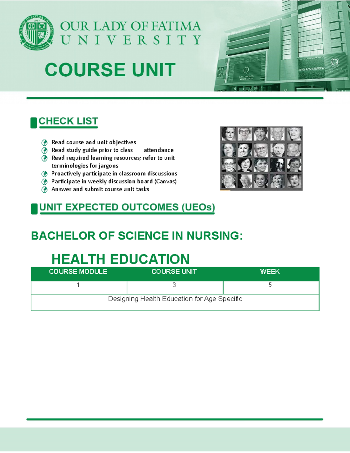 WEEK 5 CU 5 - Designing essays - BACHELOR OF SCIENCE IN NURSING: HEALTH ...