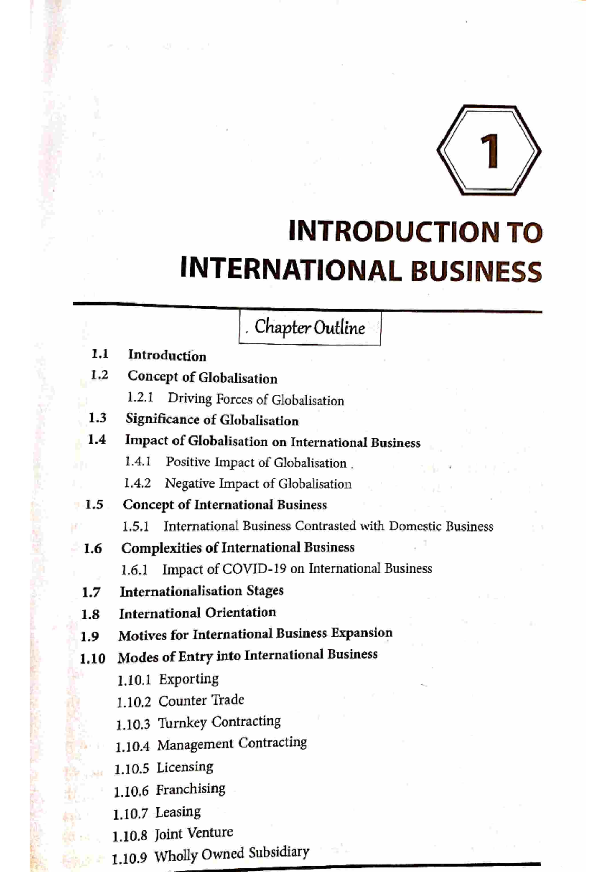 Chapter 1 international business - Studocu