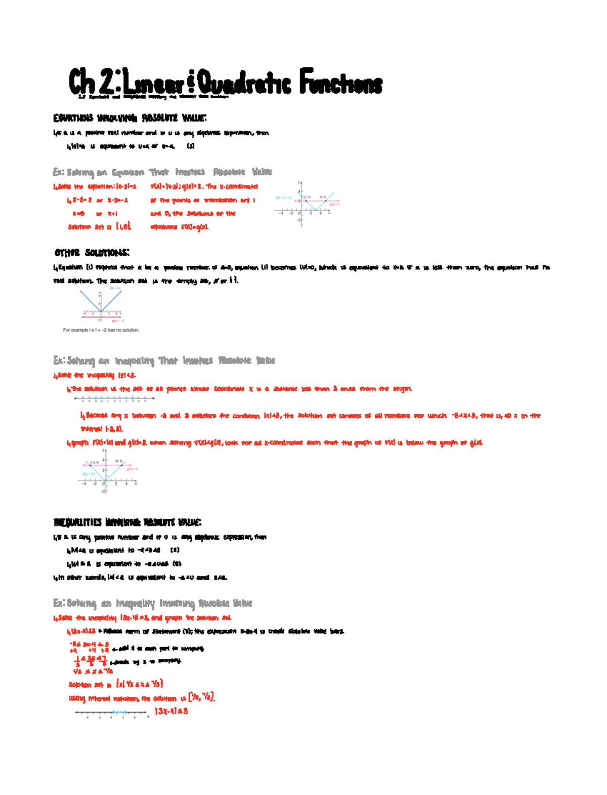 Ch 2 section 2.8 - Ch 2 Linear i Quadratic Functions - Studocu