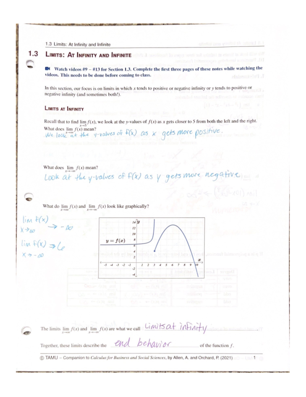 Watch Videos 9 13 For Section 1 3 Complete The First Three Pages