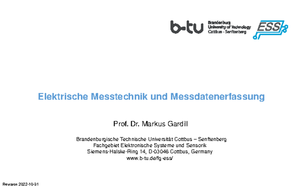 Vl 2 messabweichung und messunsicherheit - Elektrische Messtechnik und ...
