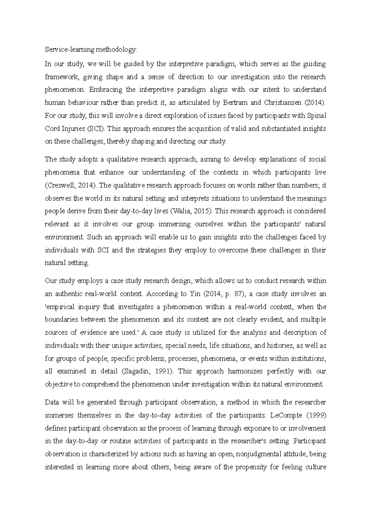 Methodology - This document outlines the methodologies used in research ...