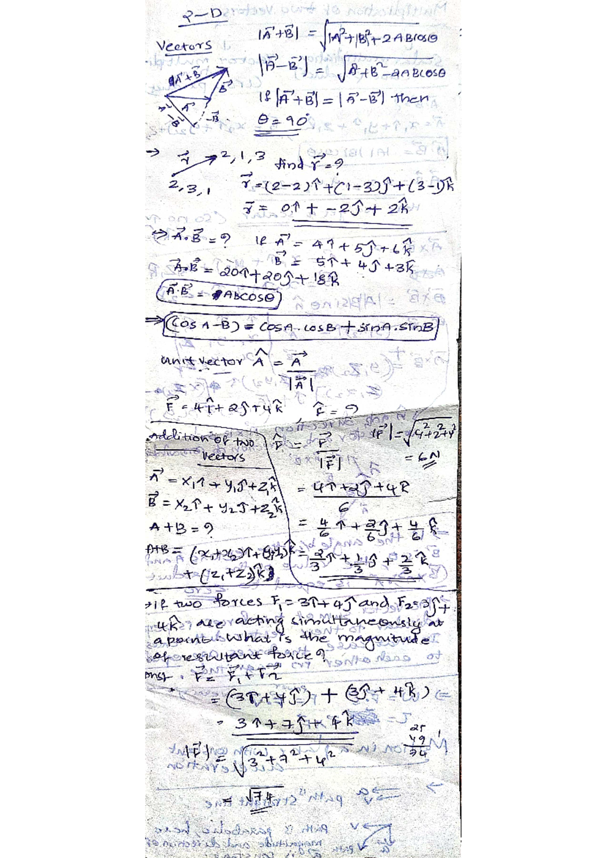 Motion in a plane - short notes for ncert physics chapter - Physics HL ...