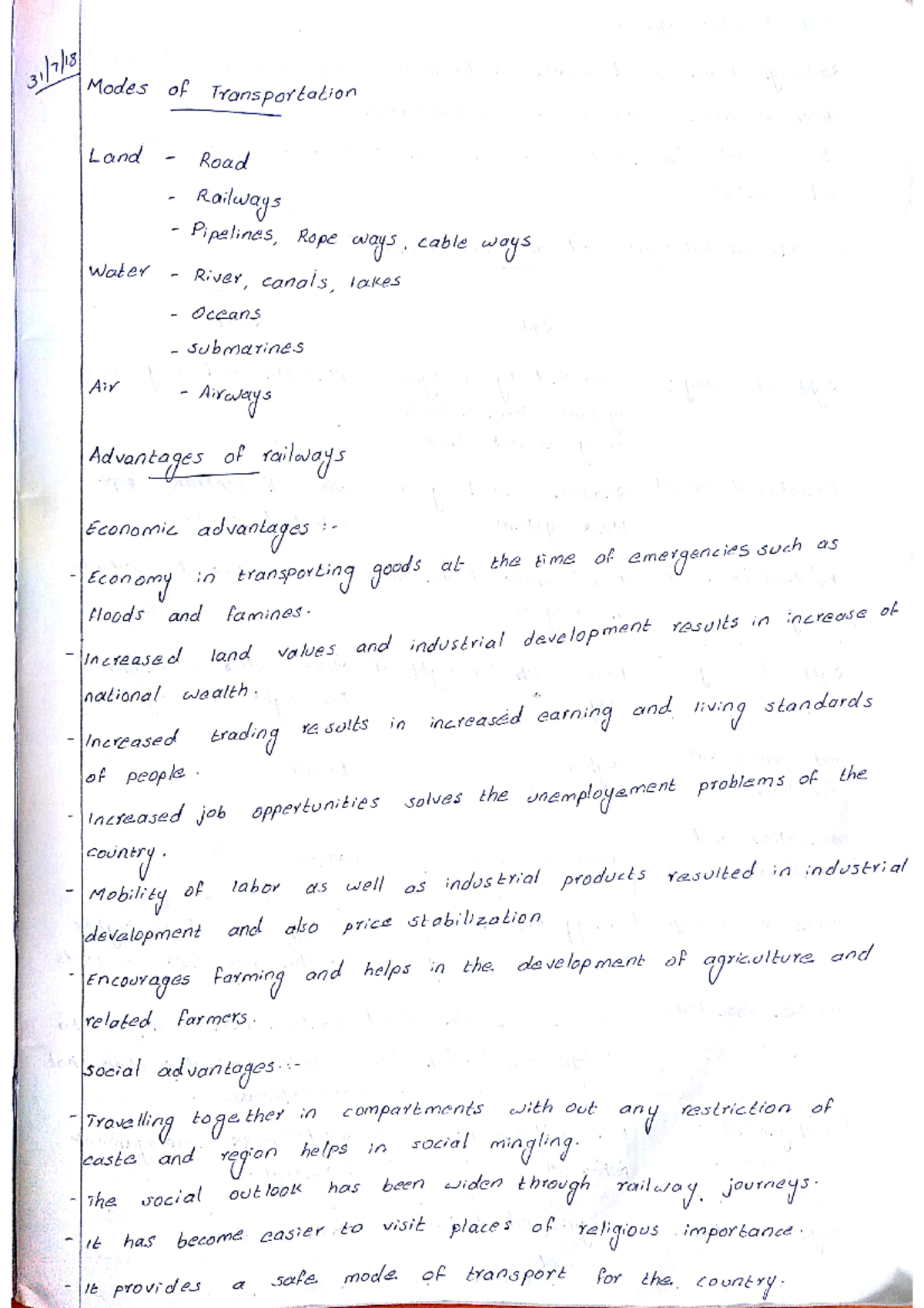 CE407 transportation engineering ll,mod 1,note 2 - Studocu