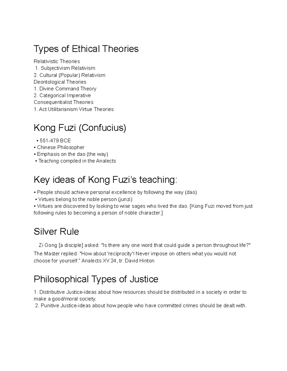 Types of Ethical Theories - Types of Ethical Theories Relativistic ...
