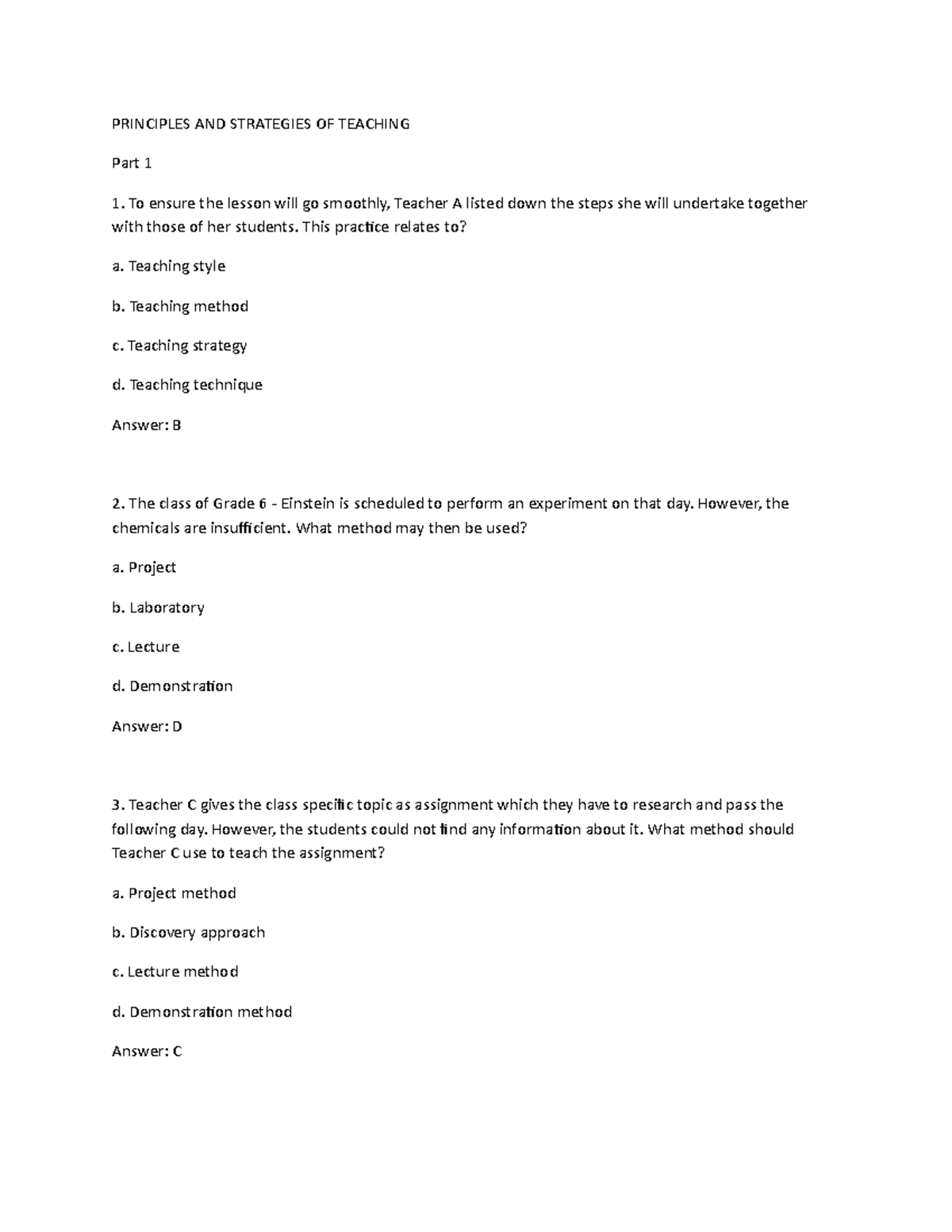 Principles AND-WPS Office - PRINCIPLES AND STRATEGIES OF TEACHING Part ...