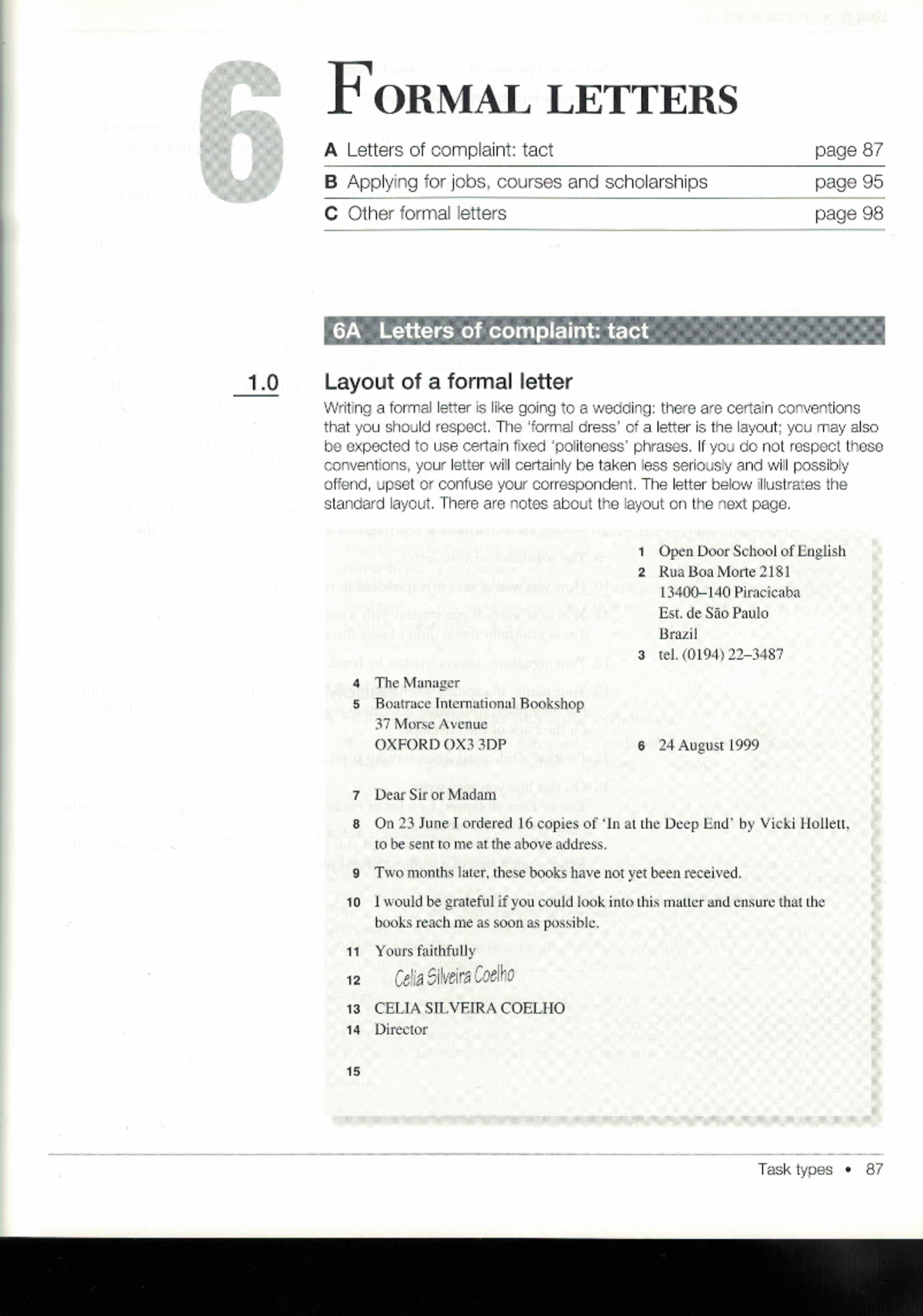 Formal letters - jak napisać list - C1 - Język angielski - Studocu