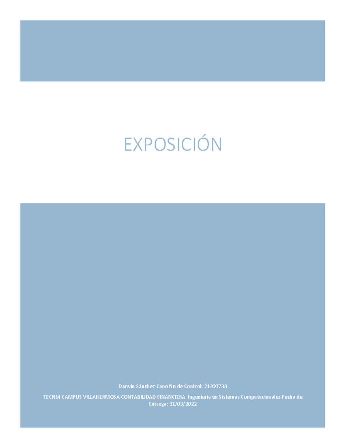 Exposición - Maneja el concepto de la contabilidad - Darwin Sánchez ...