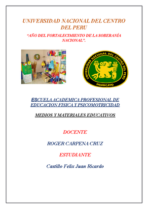 Actividad 16- castillo felix - UNIVERSIDAD NACIONAL DEL CENTRO DEL PERU ...