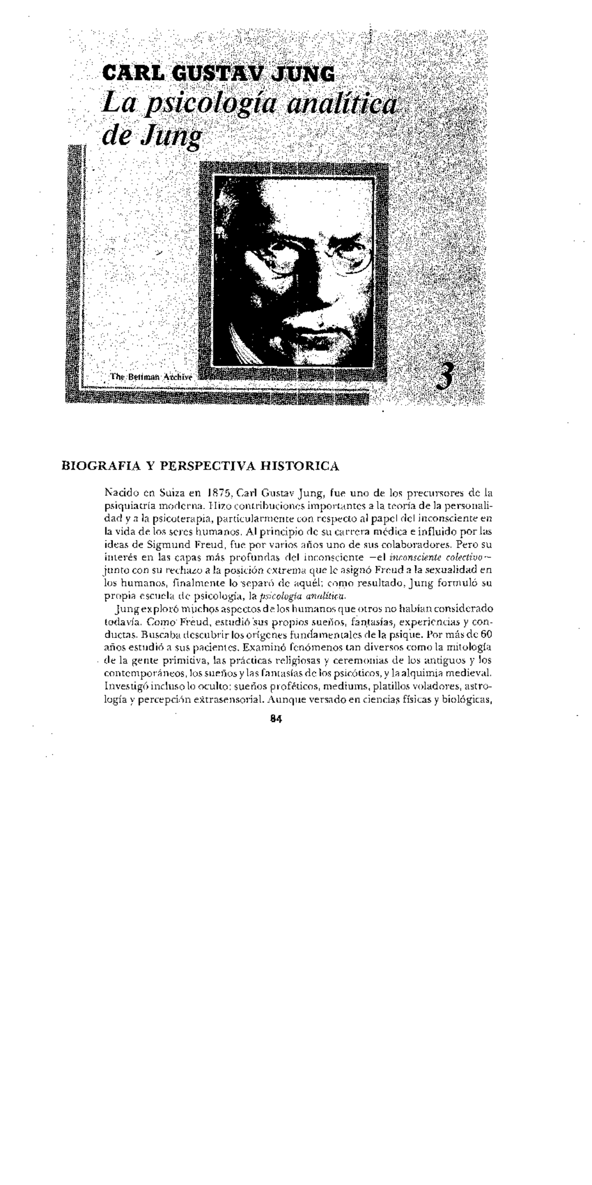 La psicología analítica de Jung - Teorías de la Educación en Psicología ...