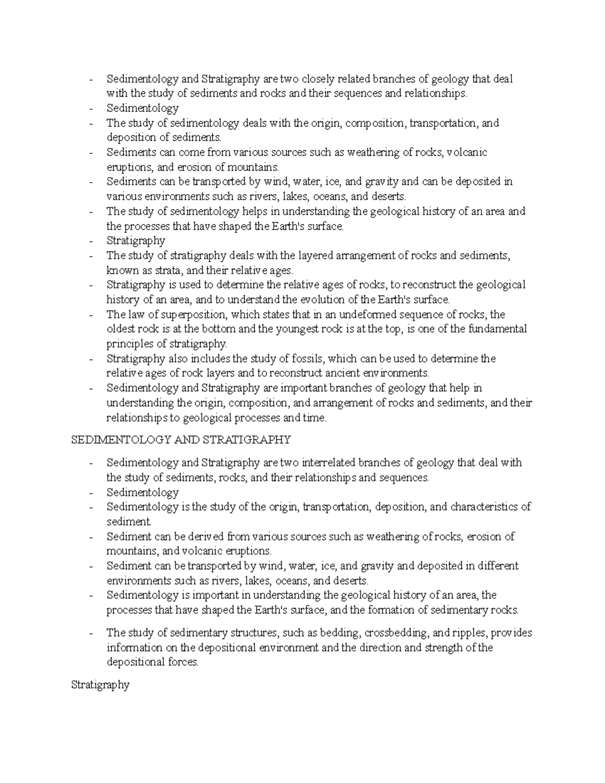 Geology Notes 2 - Formation and change of properties of rocks and ...