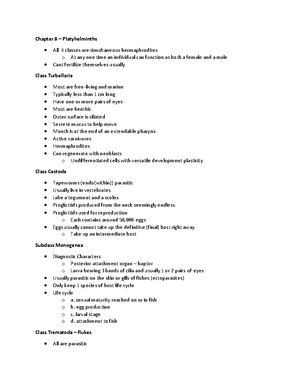 Chapter 6 textbook notes – Cnidarians - Chapter 6 textbook notes ...